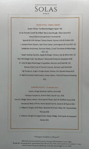 Solas Tapas Small Plates Restaurant in Dingle